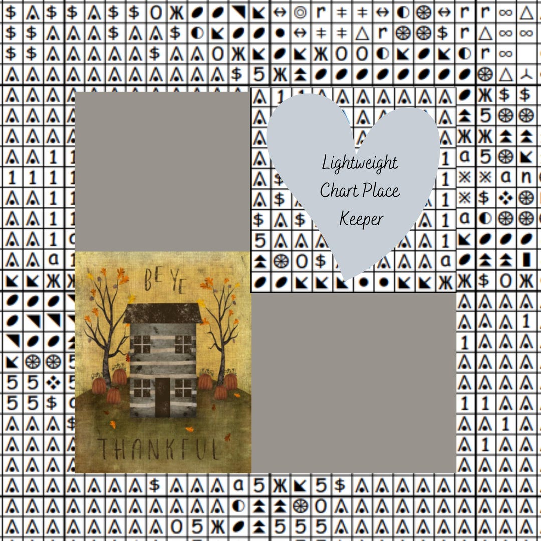 Be Ye Thankful Chart Place Keeper/ Pattern Helper/ Chart Marker ...