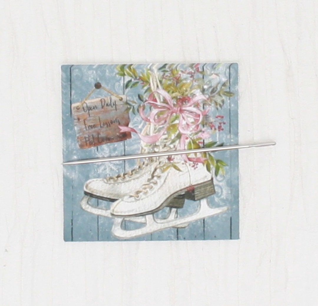 Ice Skating Needle Minder/cover Minder for Cross Stitch/embroidery ...