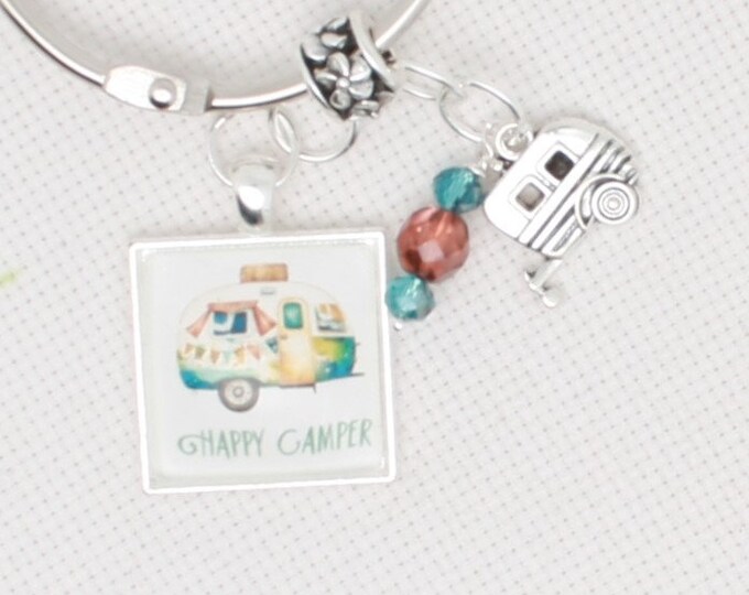 Happy Camper Floss Ring / Thread Drop/ Thread Keeper for Cross Stitch or Embroidery Floss - Etsy