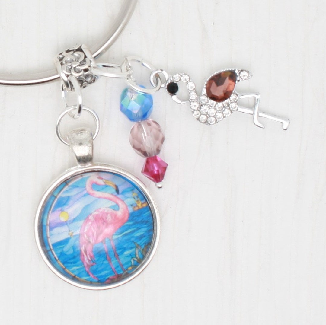 Flamingo Bird Floss Ring / Thread Drop/ Thread Keeper for - Etsy