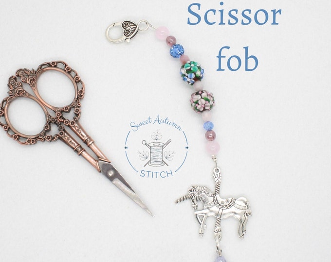 Carousel Scissor Fob/scissor Decoration for Cross Stitch or Embroidery ...
