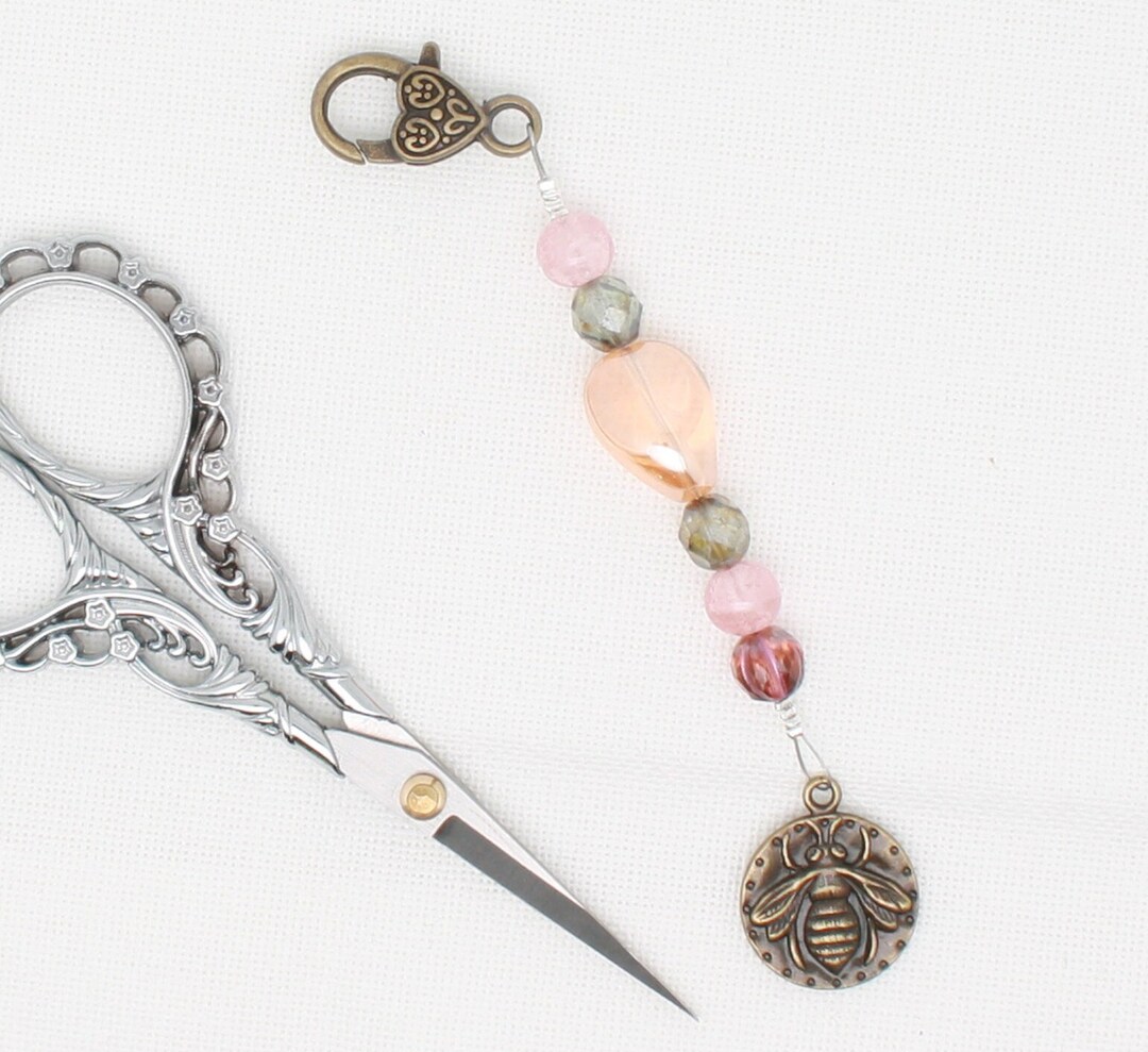 Bee Scissor Fob/scissor Decoration for Cross Stitch or Embroidery ...