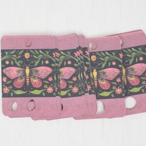 Red Butterfly Thread Drops/ Thread Cards/ Floss Holders for Embroidery ...