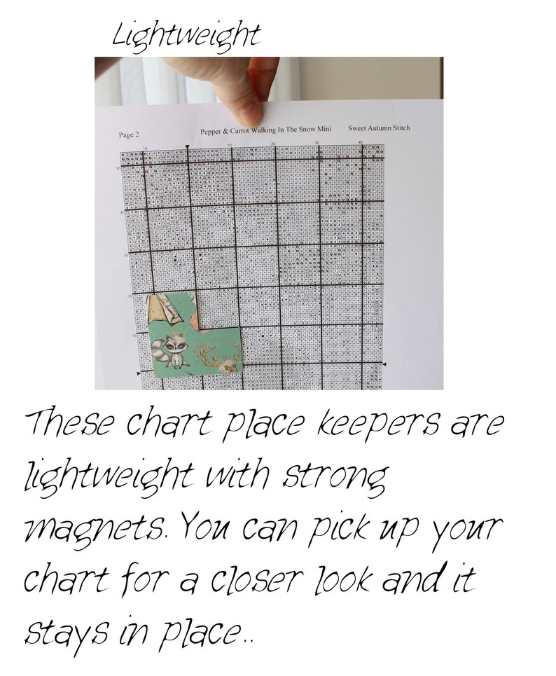 Space Cat Chart Place Keeper/ Pattern Helper/ Chart Marker/ - Etsy