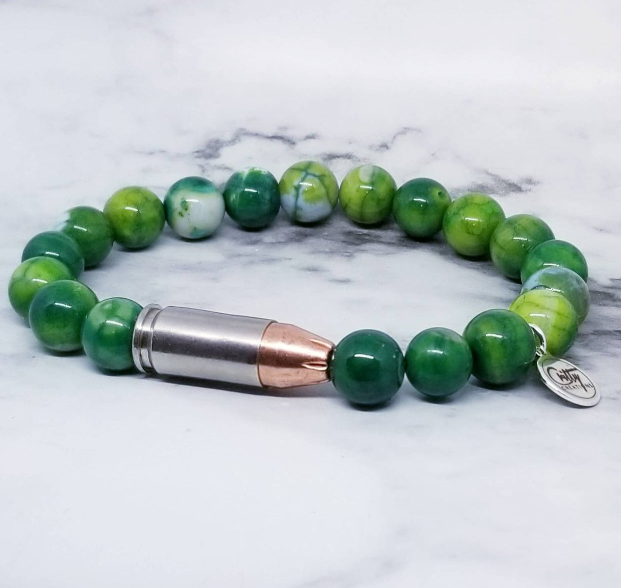 Shamrock 9mm Bullet Bracelet