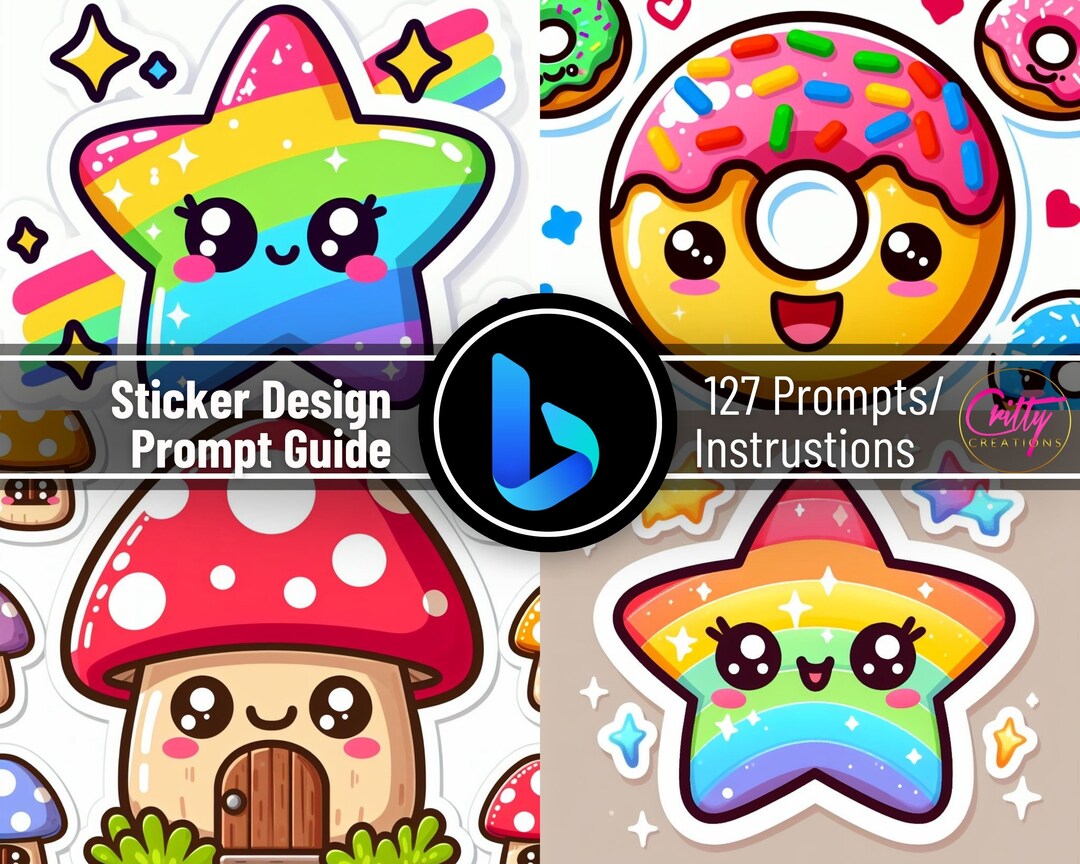 Unique Sticker Prompt Designs for Creative Inspiration - Artistic ...