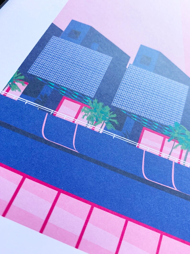 The Barbican No. 2. London Architecture Print Illustration | Etsy