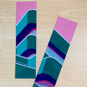 Colourful Abstract Architecture Bookmark - Etsy