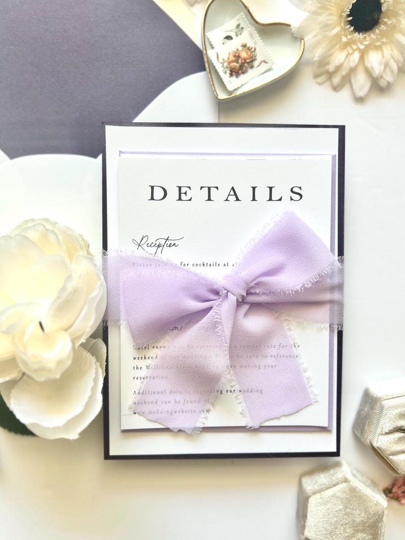 Lavender Purple Wedding Invitations, Dark Purple Wedding Invitation ...