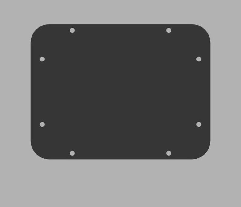 JK Wrangler Spare Tire Delete Plate Dxf File - Etsy
