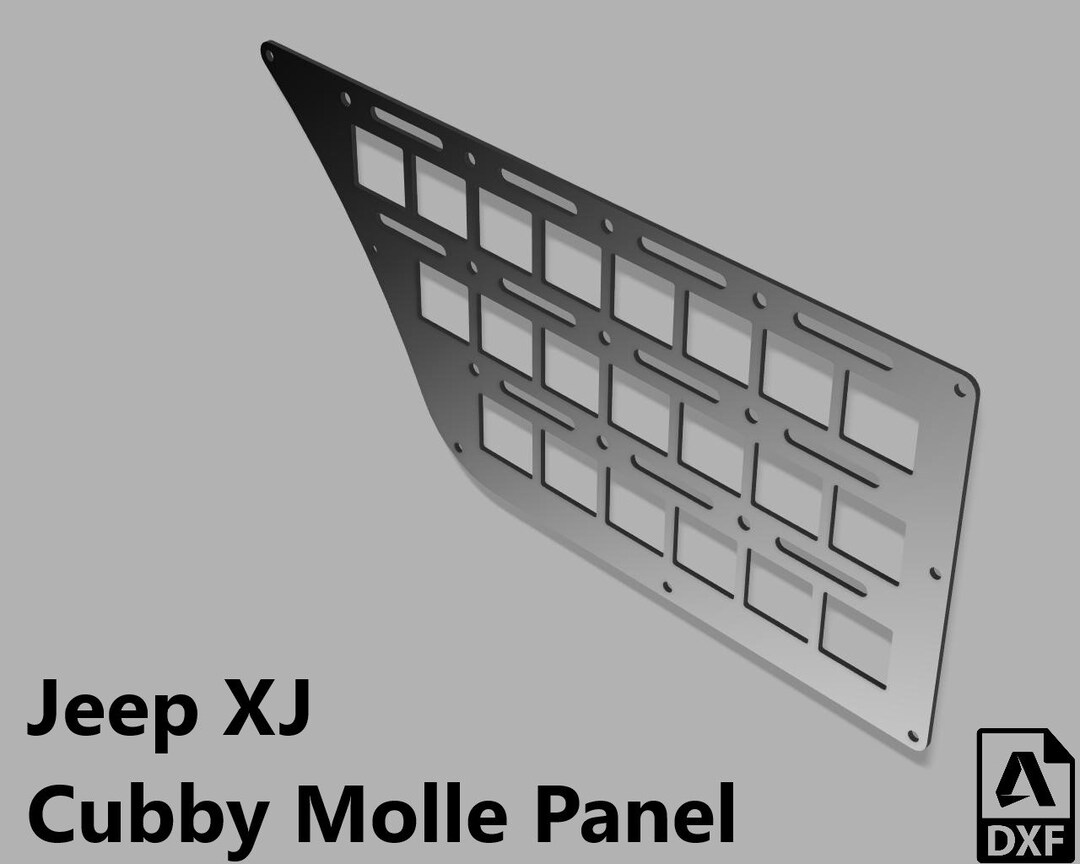 Jeep XJ Cubby Molle Panel .dxf - Etsy