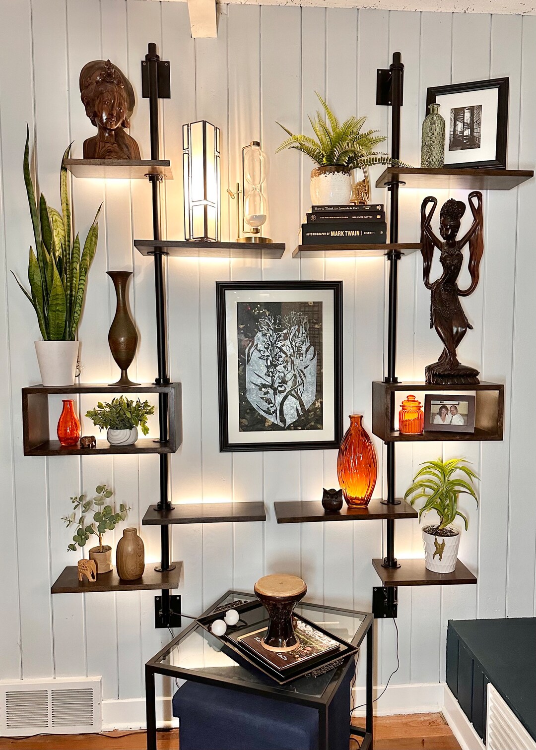 Adjust Shelving Dual Mix Rail Kit With Back Lighting. - Etsy