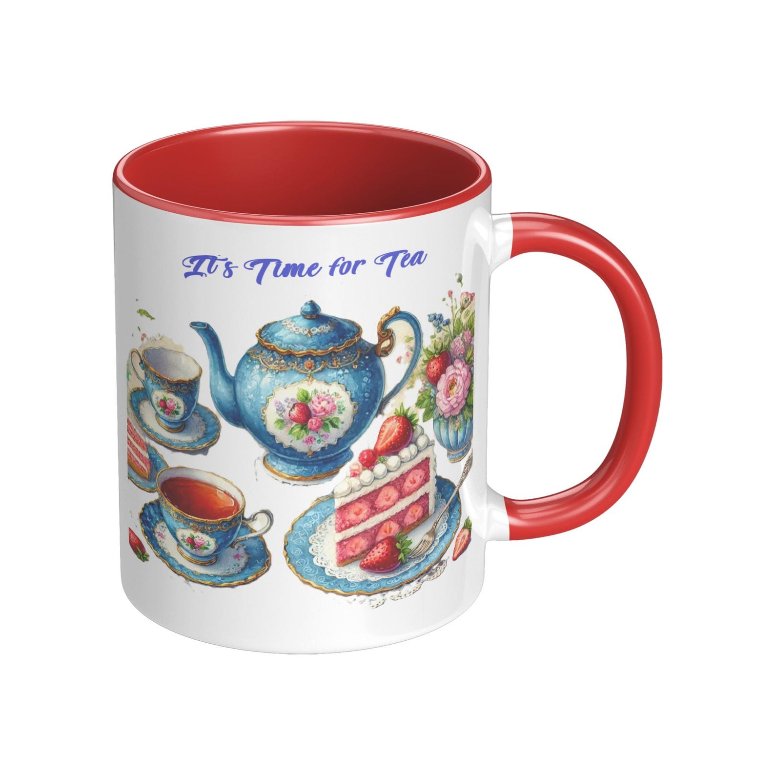 Elegant Tea Time Mug - Luxurious Cups, Saucers, and Teapots for ...