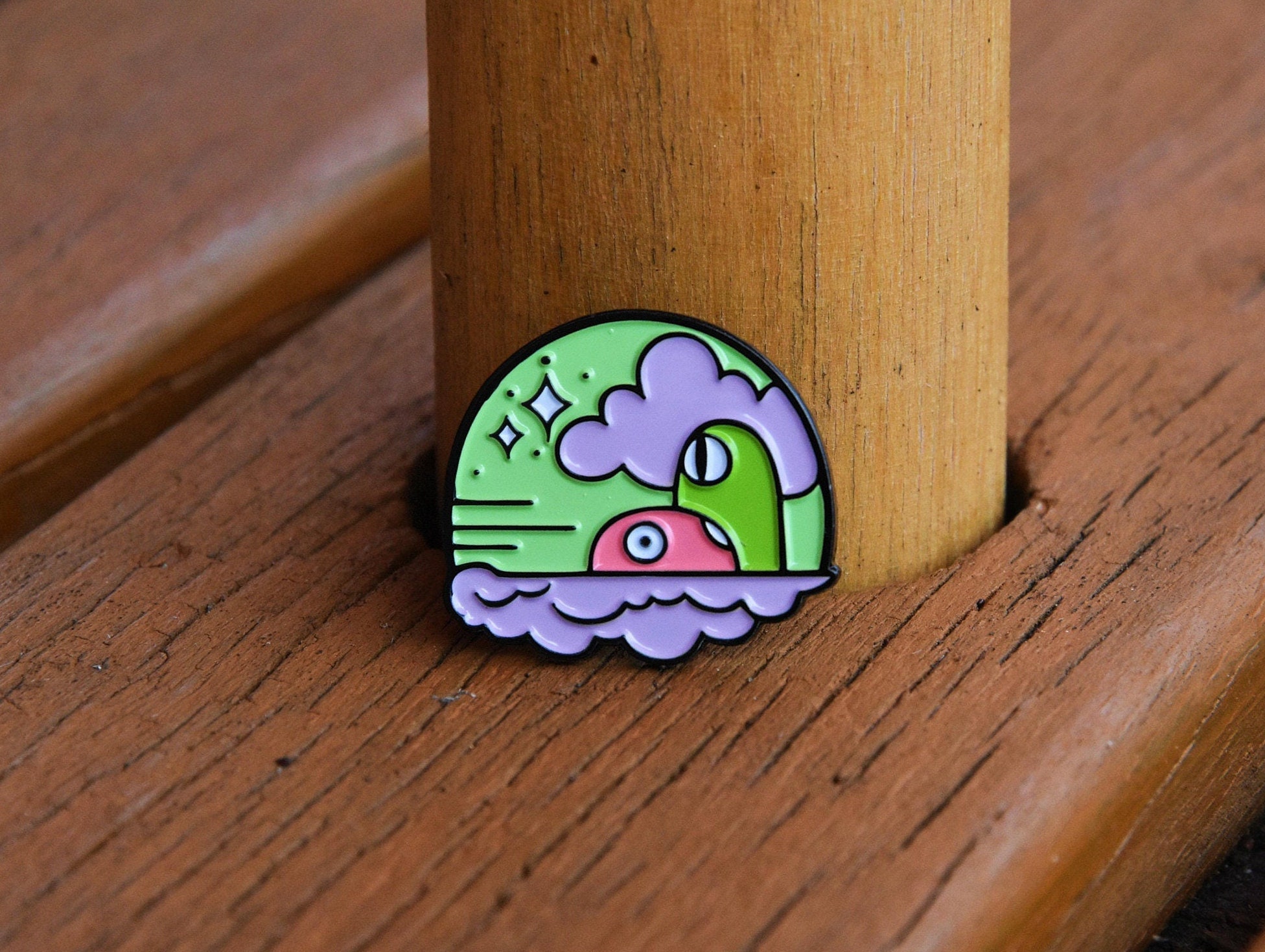 Cute Alien Soft Enamel Pin Badge WITH FREE STICKER | Etsy
