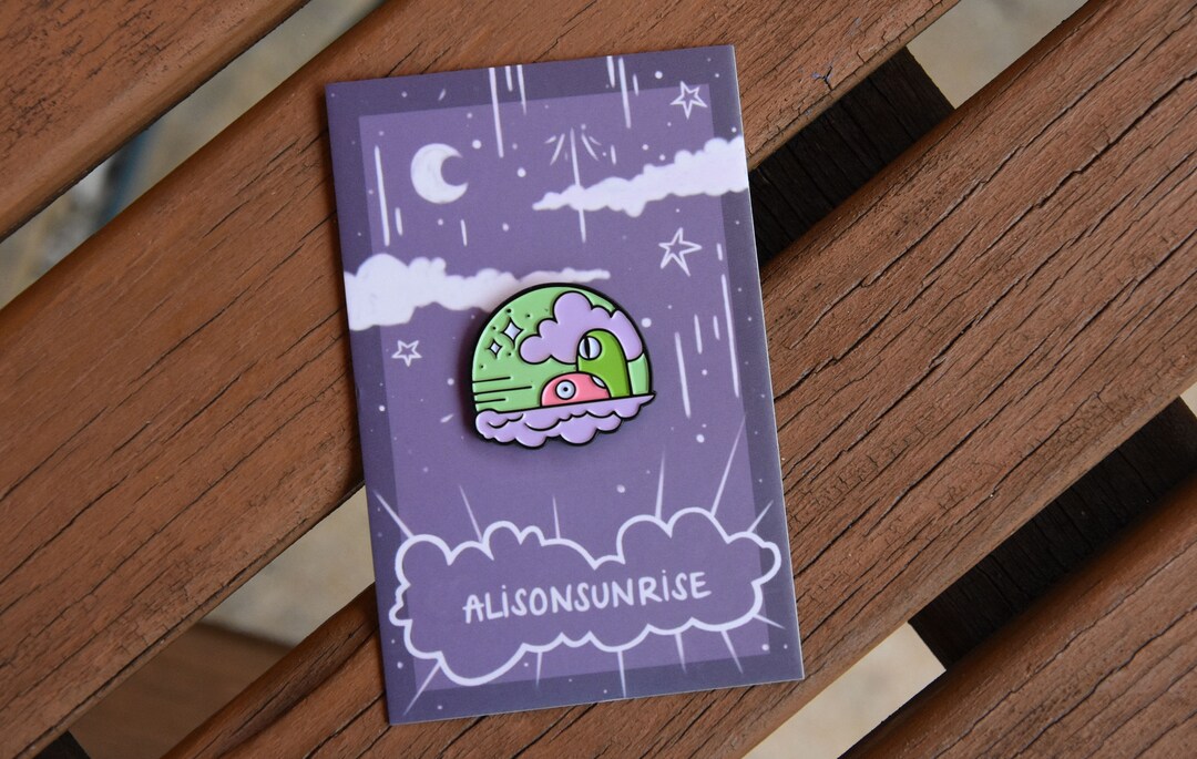 Cute Alien Soft Enamel Pin Badge *WITH FREE STICKER* - Etsy