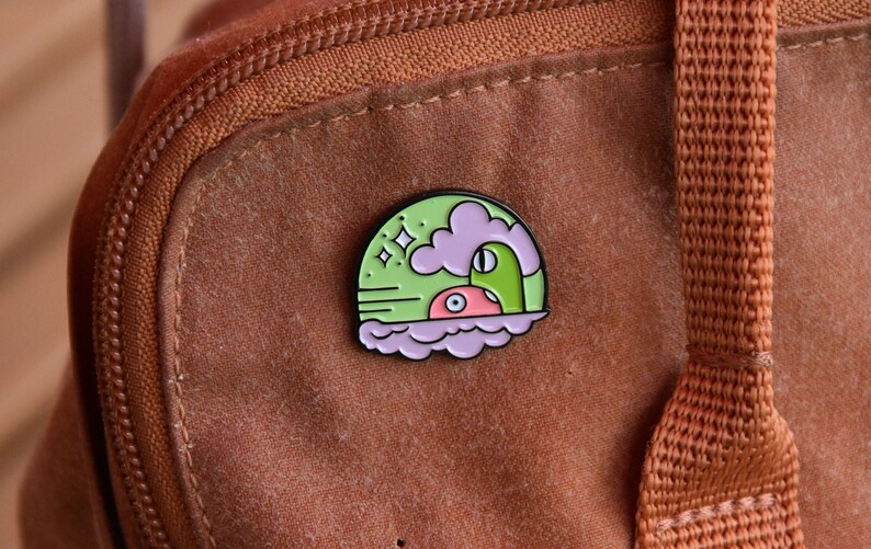 Cute Alien Soft Enamel Pin Badge WITH FREE STICKER - Etsy