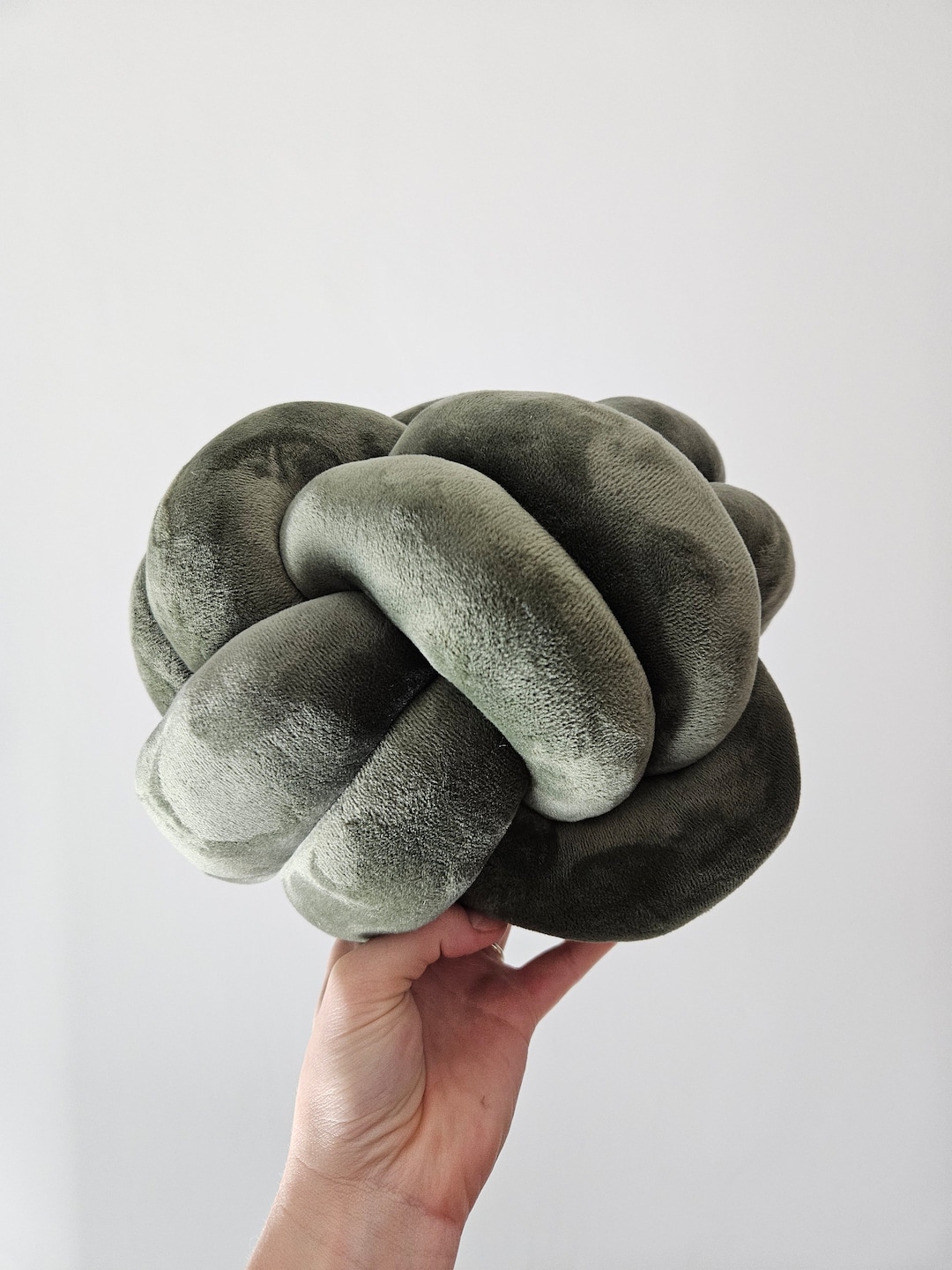 Knot Pillow, Khaki Knot Pillow, Knot Cushion, Knot Cushion, Large Floor ...