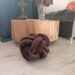 Knot Pillow, Brown Knot Pillow, Modern Knot Pillows, Dark Brown Knot ...