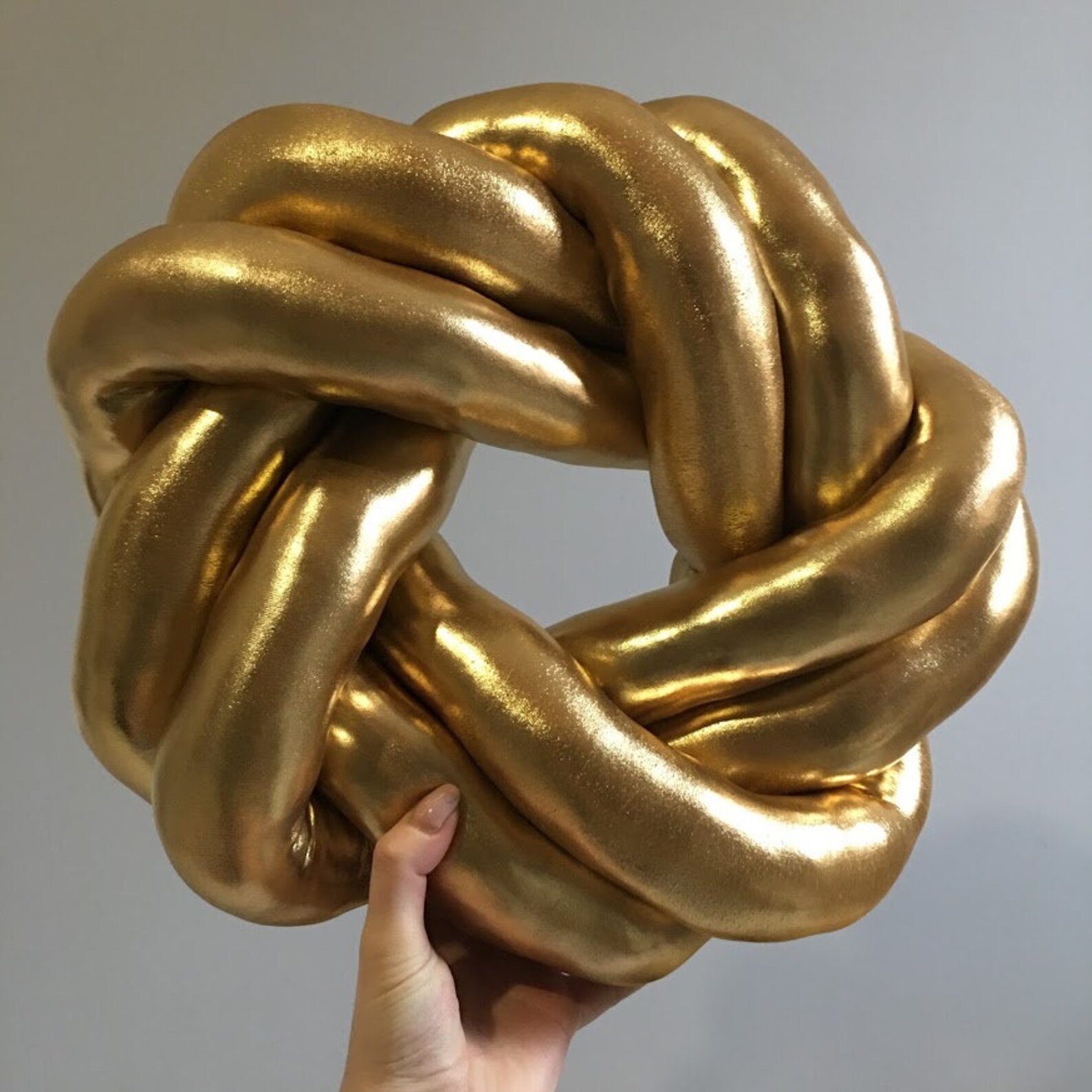 Knot Pillow, Knot Gold Pillow, Modern Knot Pillows , Knot Cushion ...