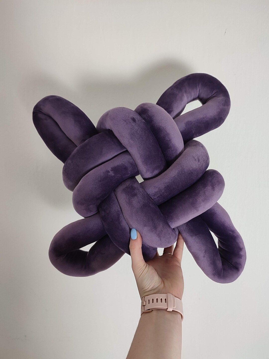 Knot Pillow Purple Knot Pillow Modern Knot Pillows Violet - Etsy