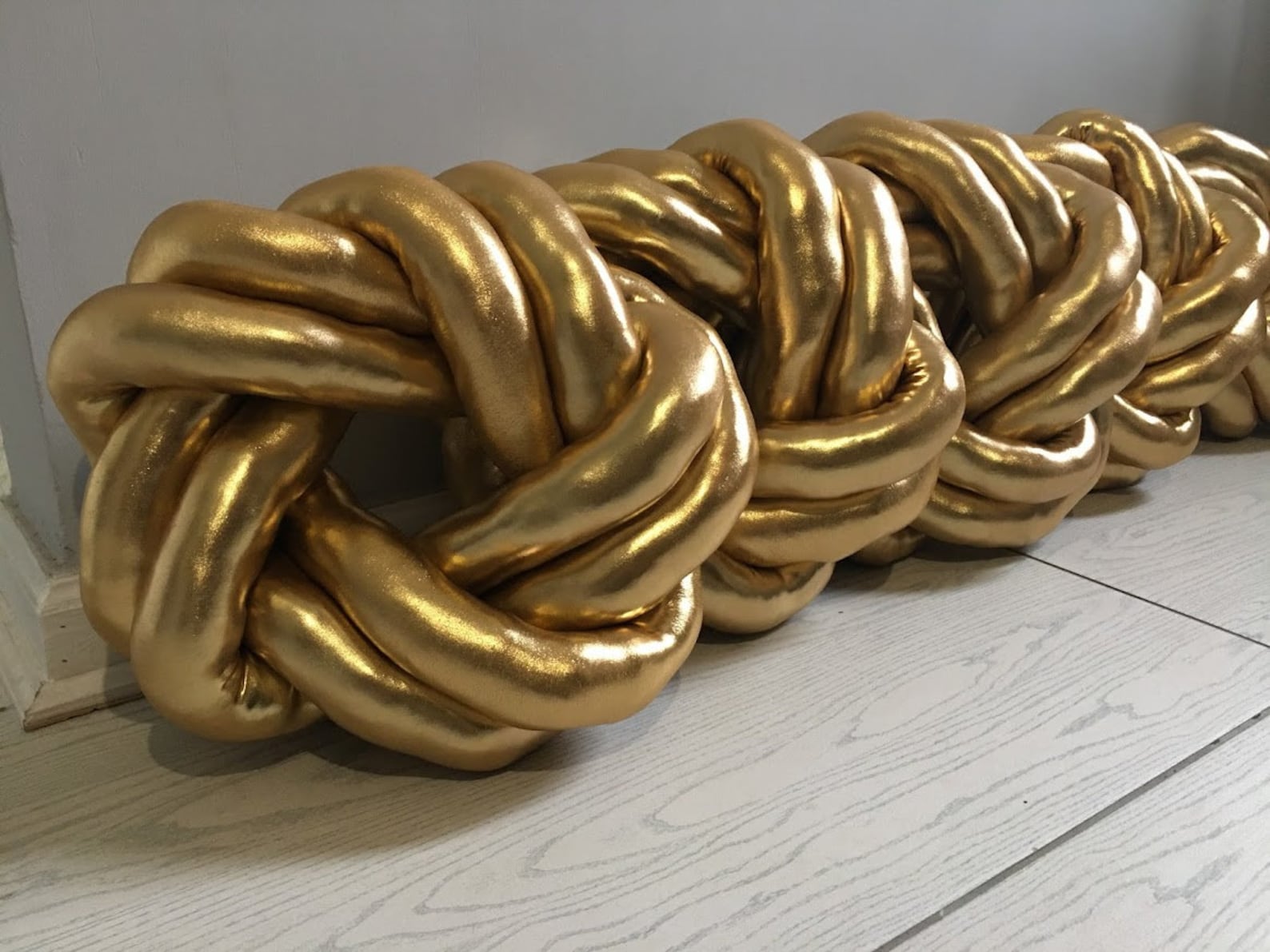 Knot Pillow, Knot Gold Pillow, Modern Knot Pillows , Knot Cushion ...