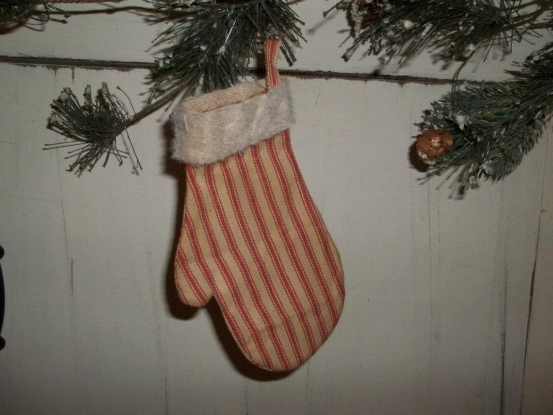 Primitive Handmade Mitten Ornie ~ Christmas - Etsy