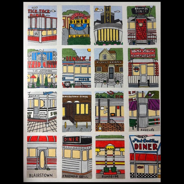 Diner Art - Etsy