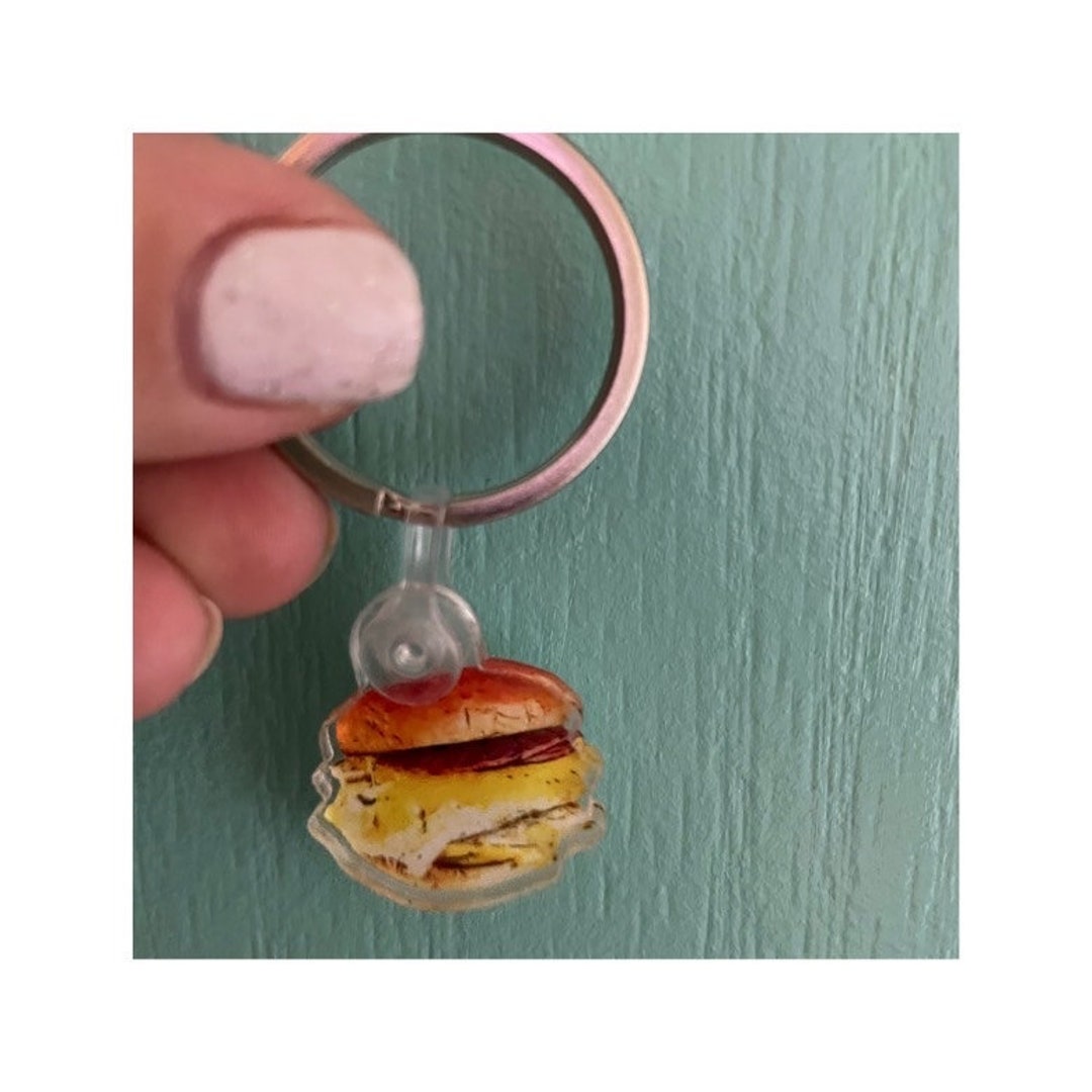 Pork Roll/taylor Ham Egg & Cheese Keychain - Etsy