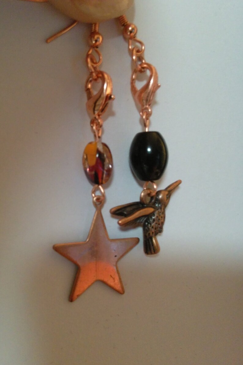 Earrings Copper Drop Earrings Comes W Two Different Sets of - Etsy