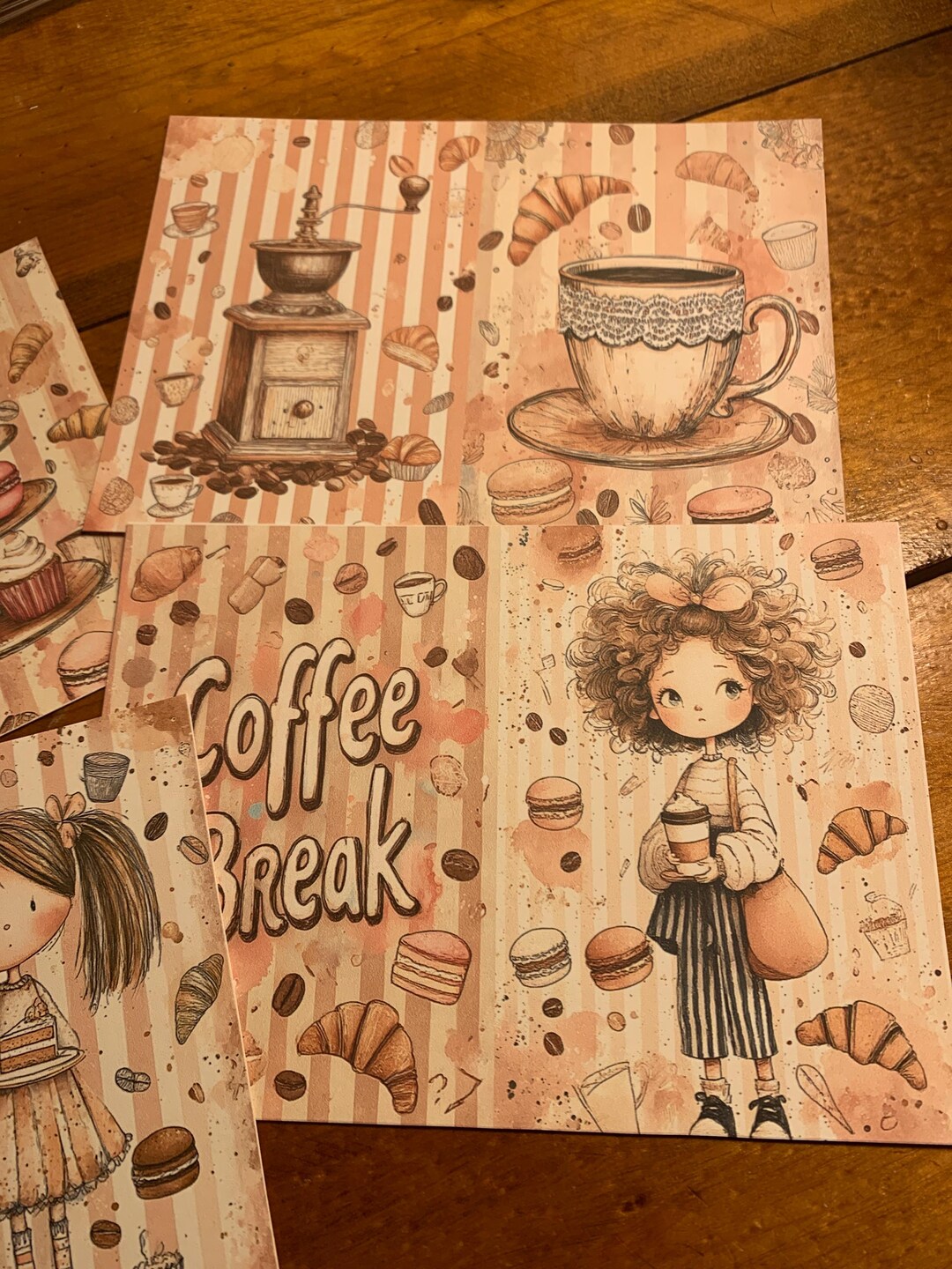 Mini Cute Coffee Junk Journal Printed Kit - Etsy