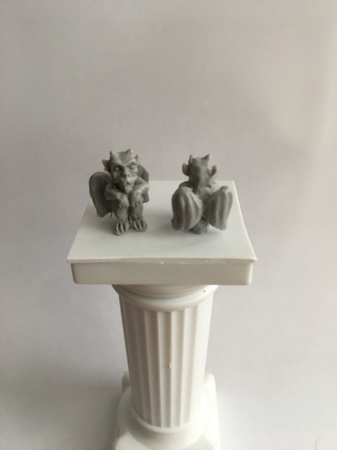 Detailed Miniature Gargoyle for Dollhouse Decorations and Other Fantasy ...