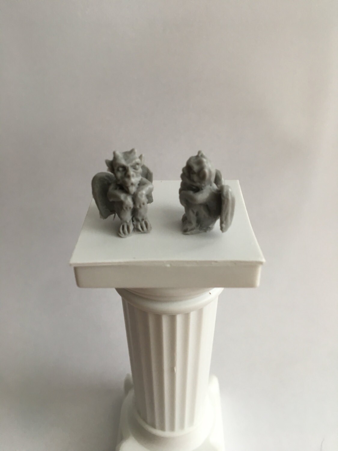Detailed Miniature Gargoyle for Dollhouse Decorations and Other Fantasy ...
