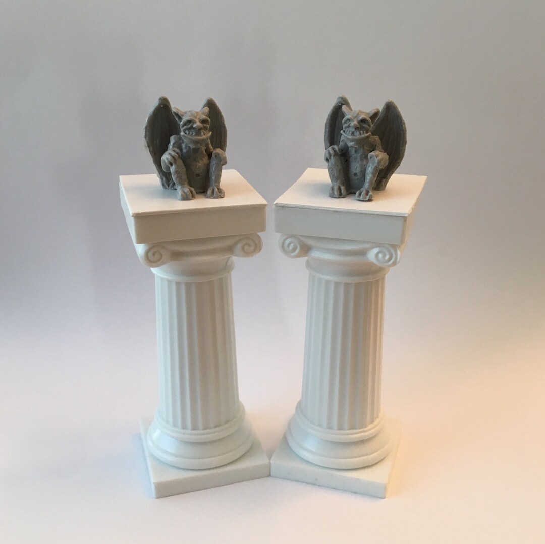 Detailed Miniature Gargoyles for Gothic Dollhouse Decorations and Other ...