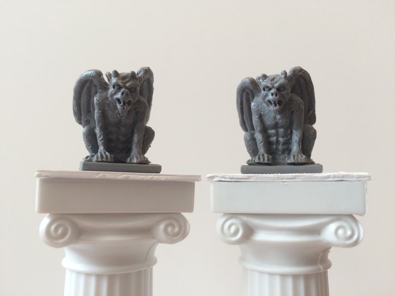 Beautiful Set of Miniature Gargoyles Gothic Midevil Myth - Etsy Sweden