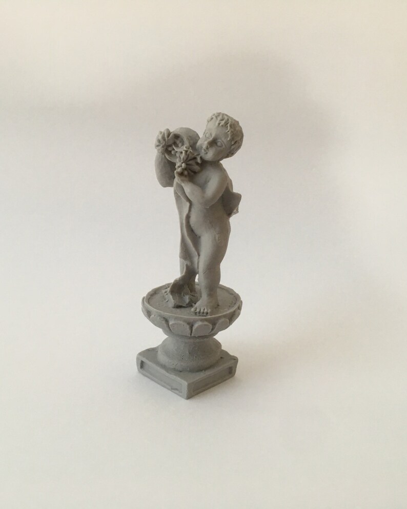 Beautiful Miniature Gothic Victorian Cherub Statue for Gothic Mythical ...