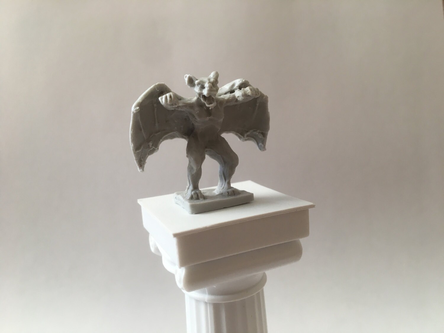 Detailed Miniature Gargoyle for Gothic Dollhouse Decorations and Other ...