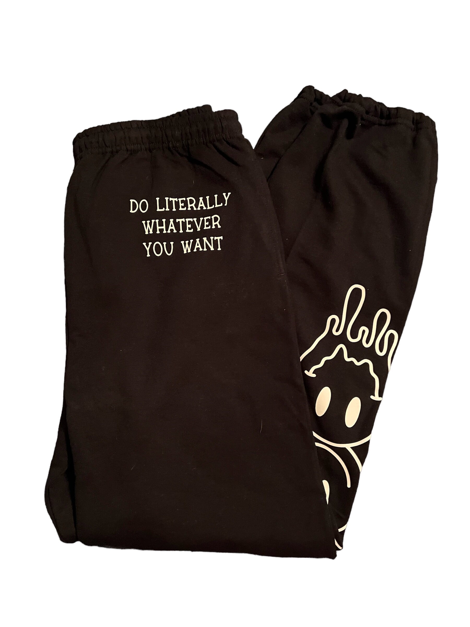 Smiley Face/do Literally Whatever You Want/sweatpants/draw String ...