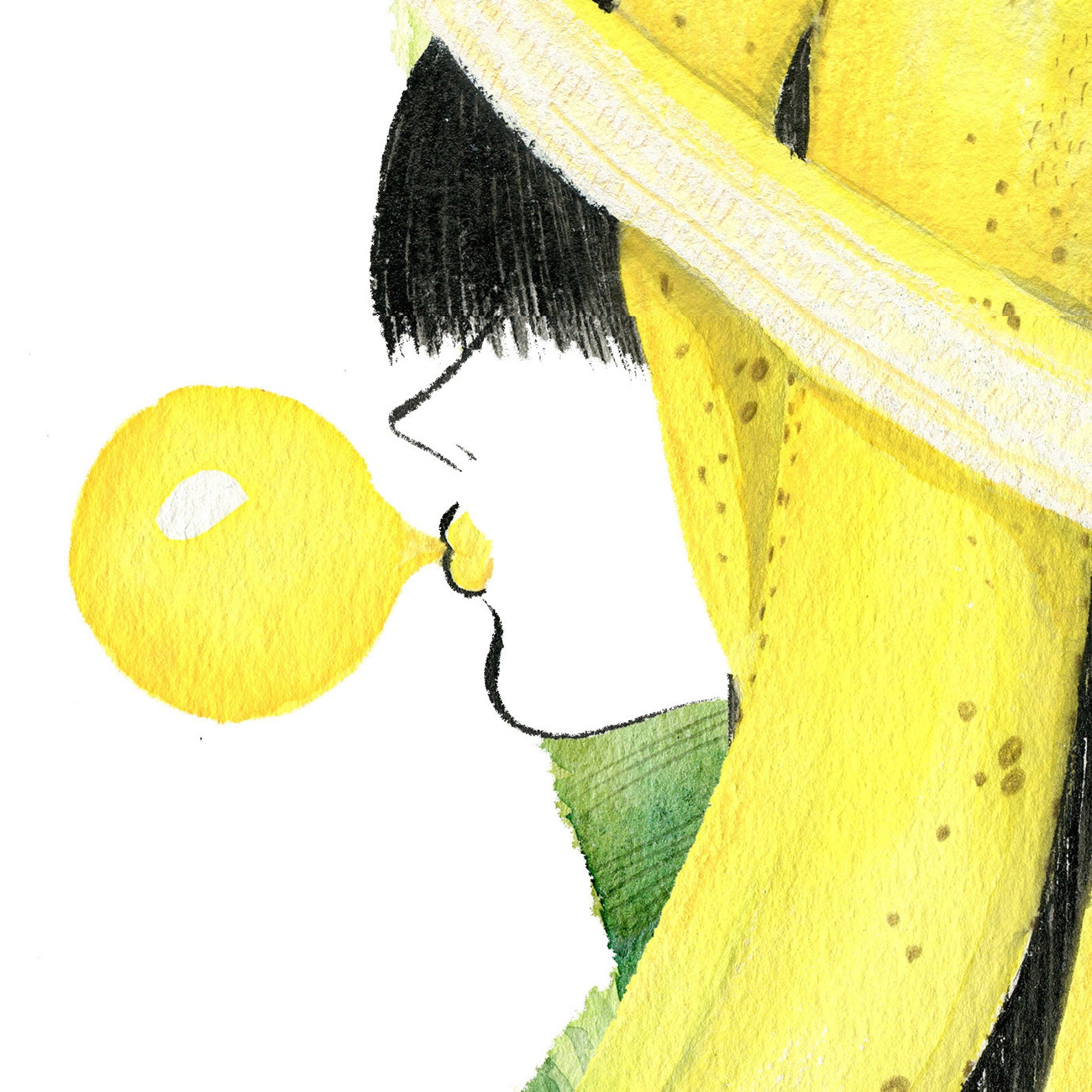 Banana Girl Poster | Boohoo Print | Kitchen Poster | Tropical ...