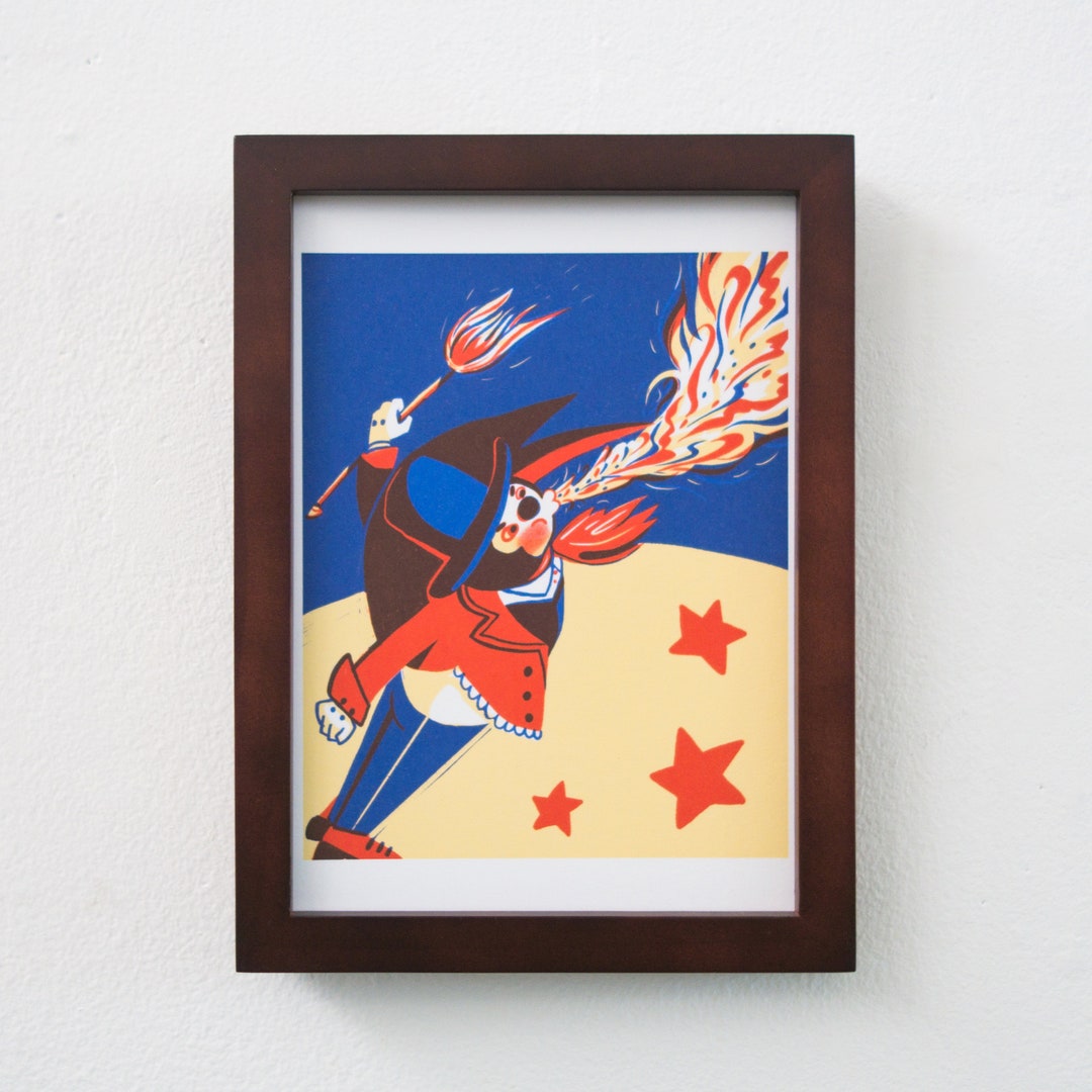 Flame Thrower Poster | Happy Wall Decor | Wall Art |circus Nursery Art ...