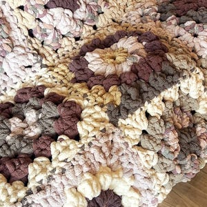 Cozy Jumbo Chunky Hand-crocheted Granny Square Pattern – Modern Twist on a Classic. Blanket ...
