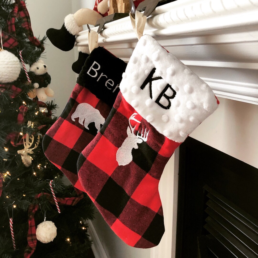 Mini Personalized Stockings Christmas Stockings Buffalo - Etsy Canada
