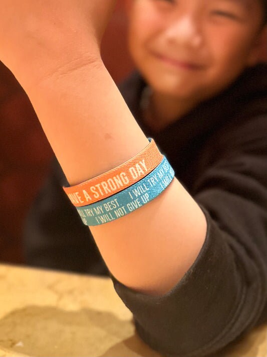 Youth/children's Reversible Wristband Growth Mindset, Motivation ...