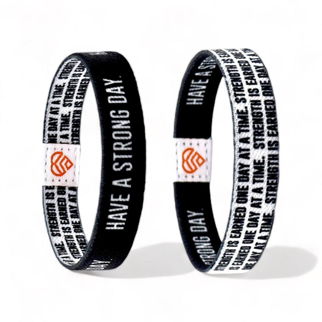 STRENGTH is EARNED One Day at a Time Wristband - Growth Mindset ...