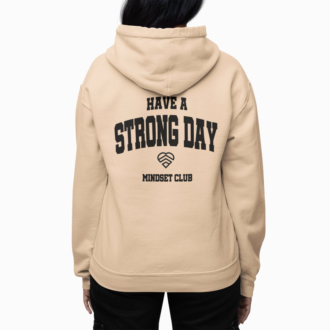 Mindset Club Logo Hoodie - Sand | Motivation, Personal Development ...