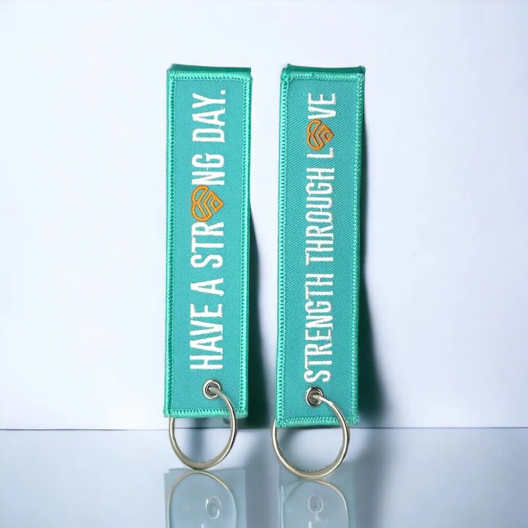 Have a Strong Day. | Teal Keychain - Growth Mindset, Motivation, Mental ...