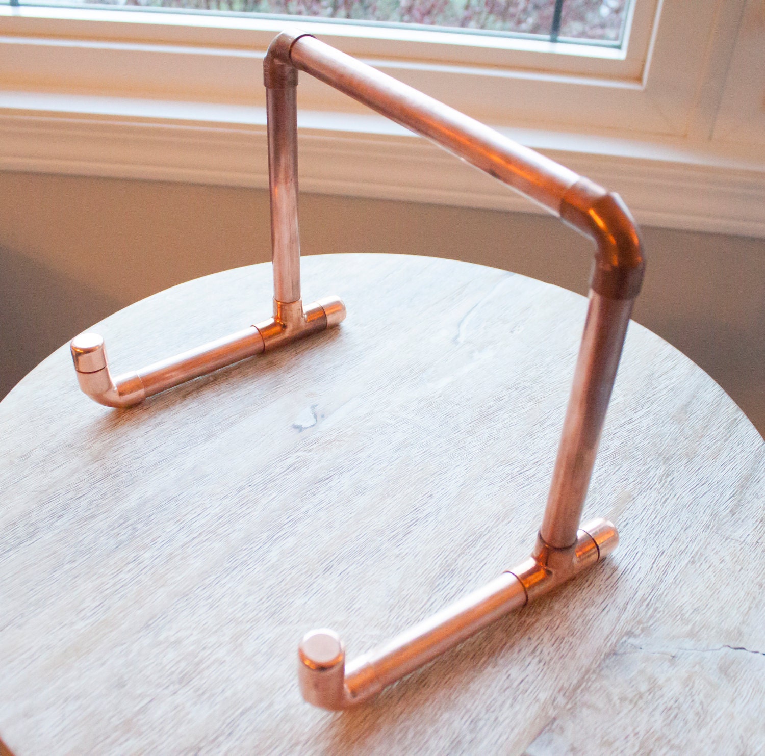 Copper iPad Stand Cookbook Holder Copper Pipe Stand - Etsy