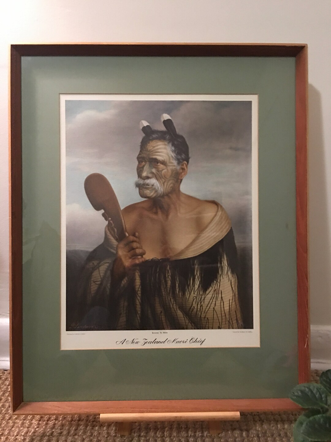 Maori Chief, Kewene Te Haho by Gottfried Lindauer, Framed Print/poster ...