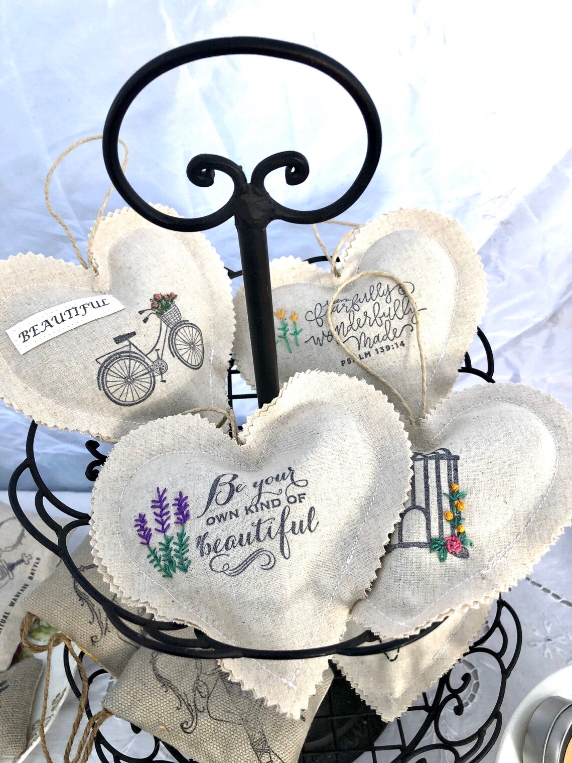 Lavender Heart Sachets - Etsy