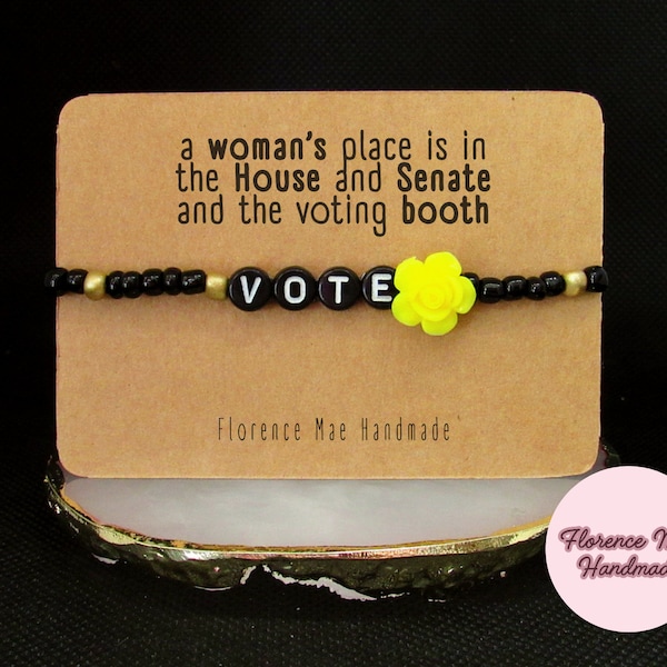 Vote Bracelet - Etsy