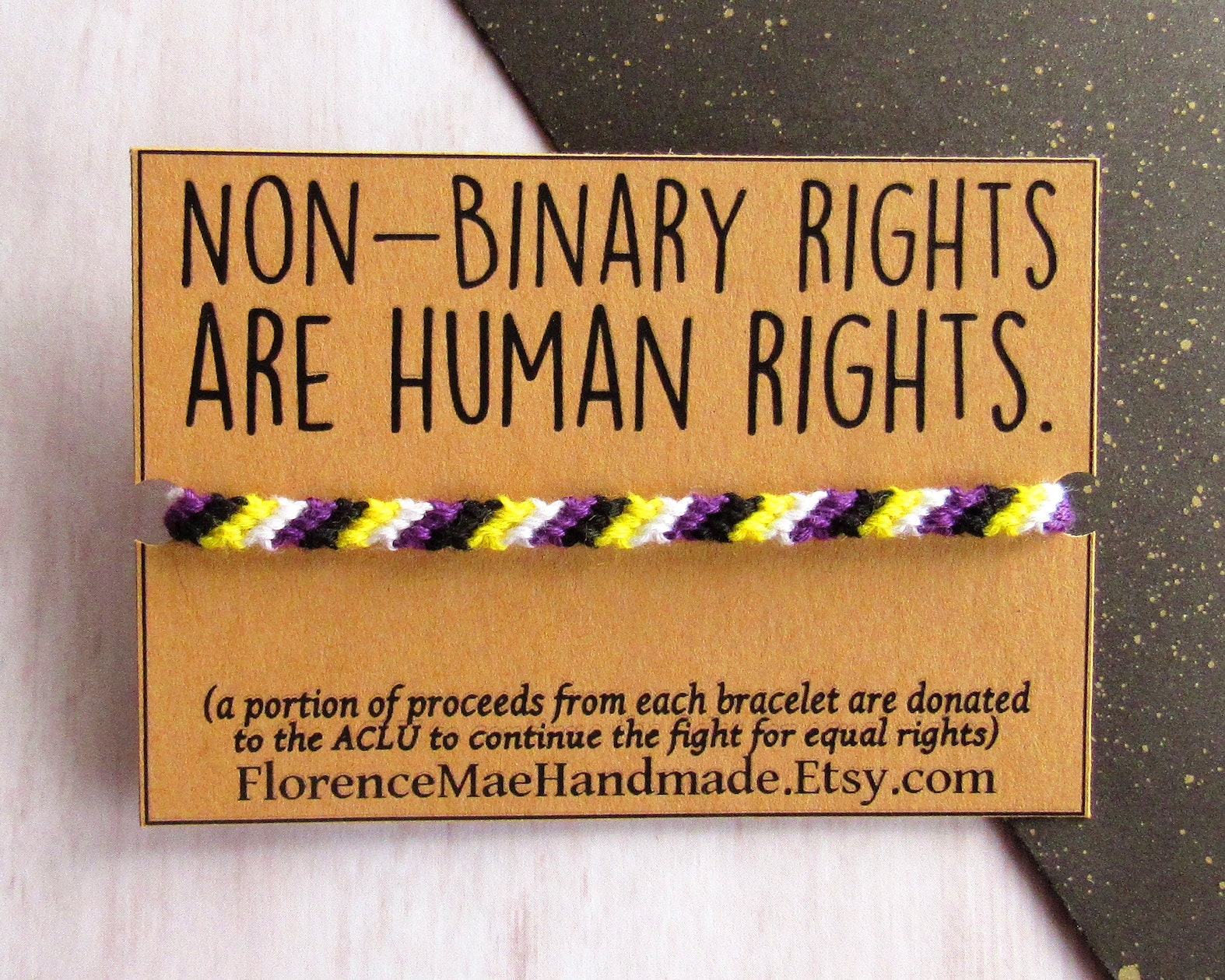 Non-binary Pride Bracelet / Anklet christmas Gift Gender - Etsy